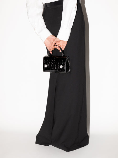 Munchkin in Embossed croc Black – RSVP Paris