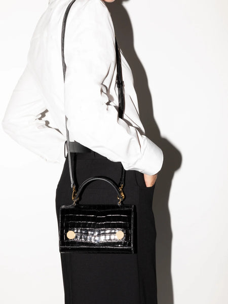 Munchkin in Embossed croc Black – RSVP Paris
